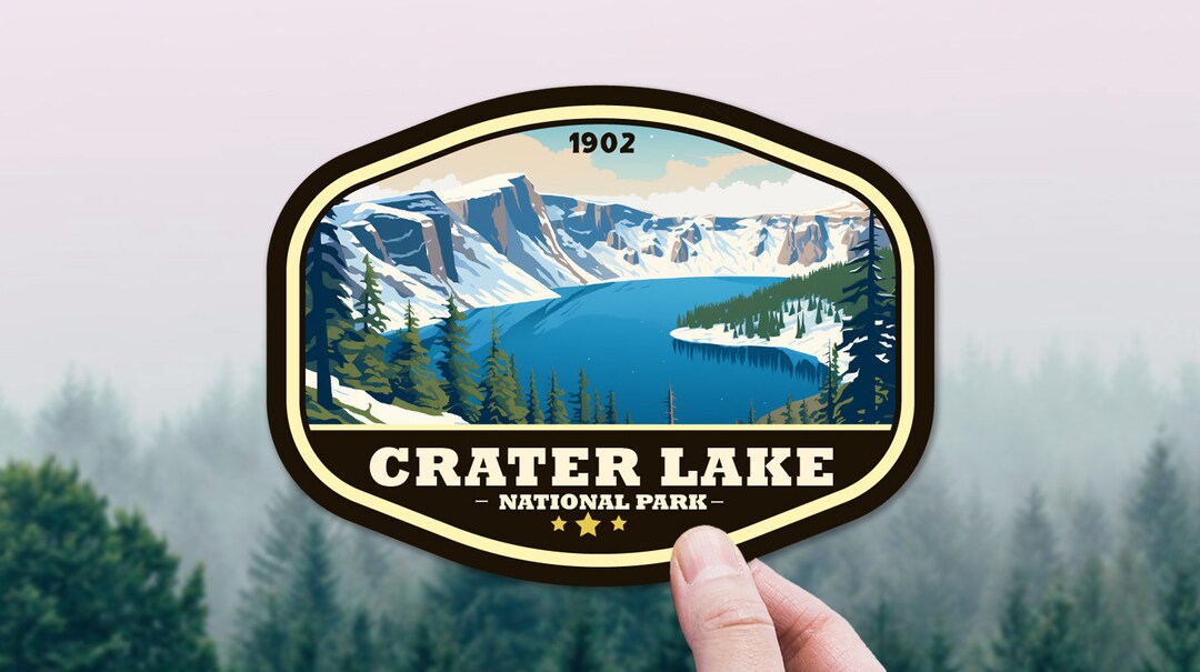 Crater Lake National Park Sticker, Oregon Pacific Northwest Nature ...