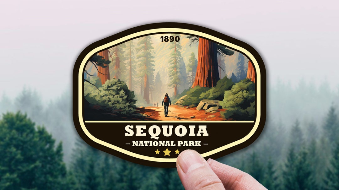 Sequoia National Park Sticker Badge for Travel Journal Decal for ...