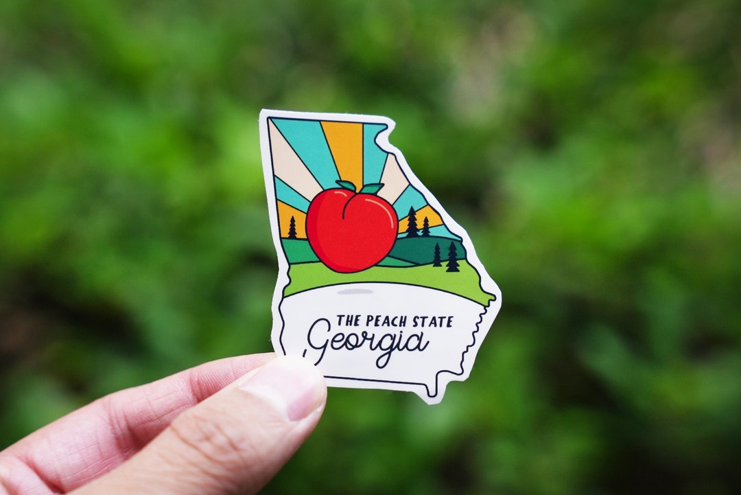 Georgia Sticker, Weather Proof Glossy Vinyl, for Laptop, Macbook ...