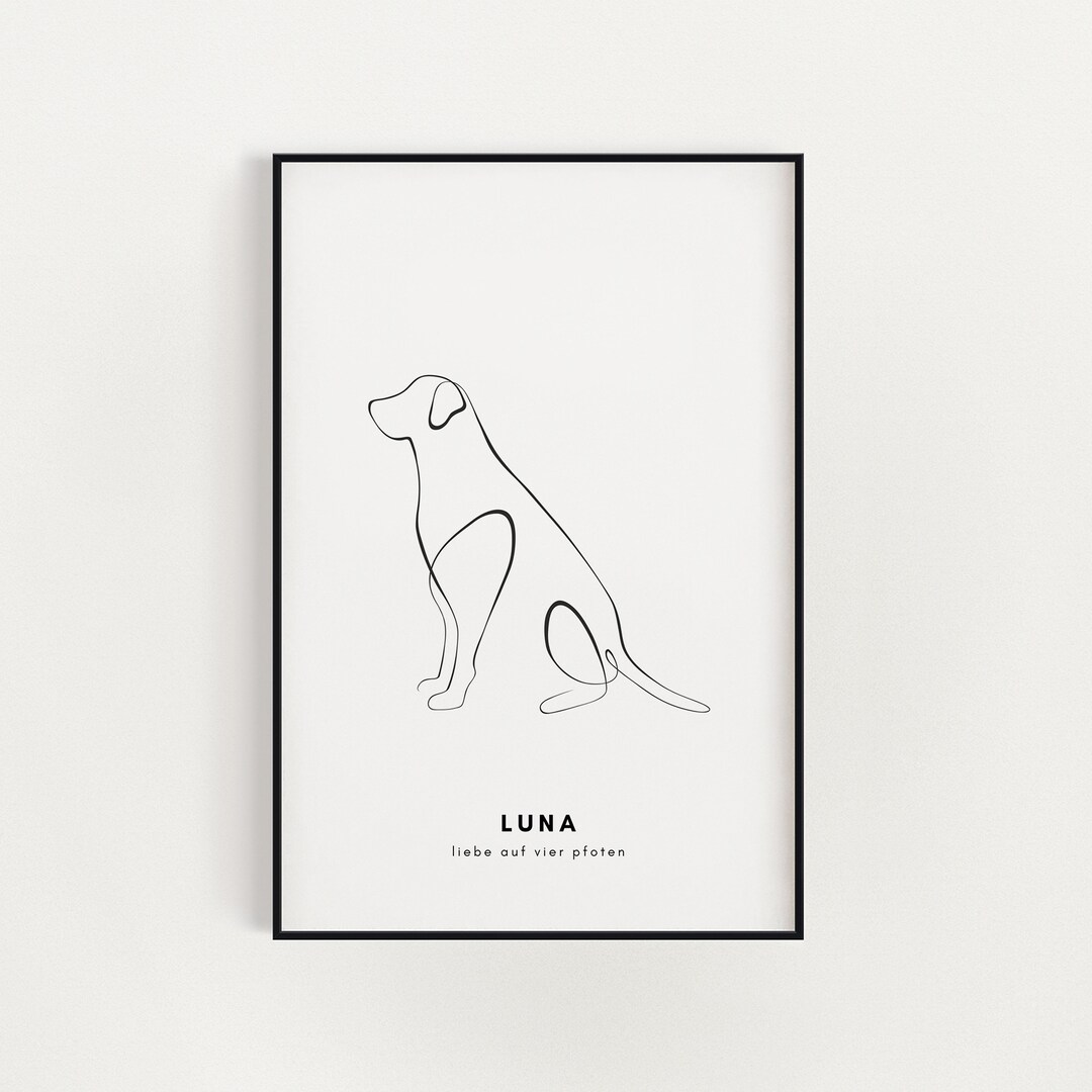 Personalized Dog Poster, Poster With Dog, Gift for Dog Owners, Dog ...