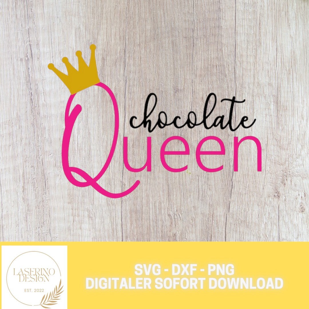 Queen Chocolate Plotter File Laser File SVG DXF PNG - Etsy