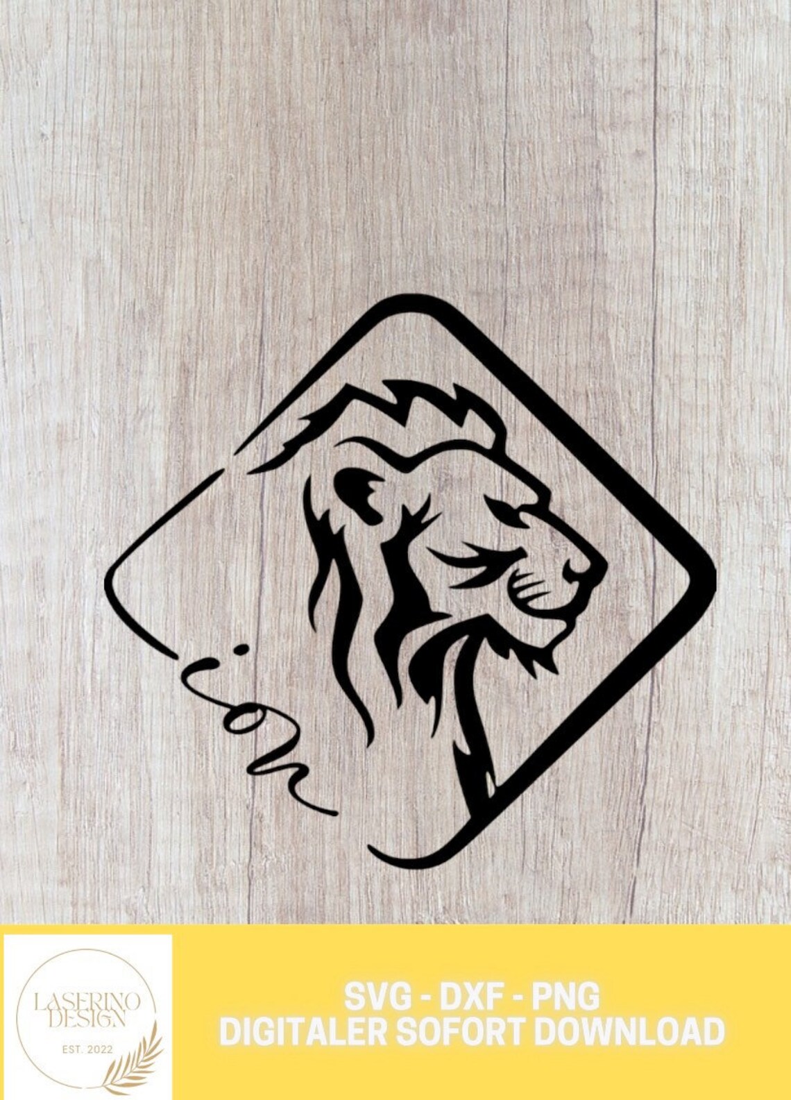 Lion Löwe Loewenkopf Plotterdatei Laser Ready File SVG DXF PNG - Etsy.de
