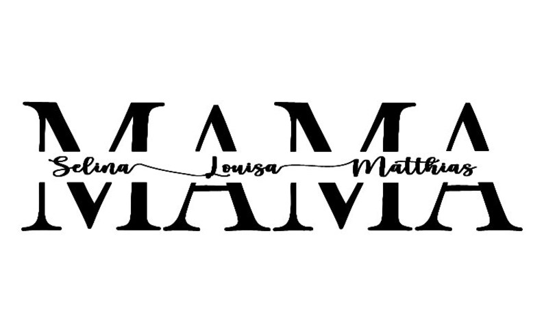 Mama Font SVG DXF PNG File - Etsy