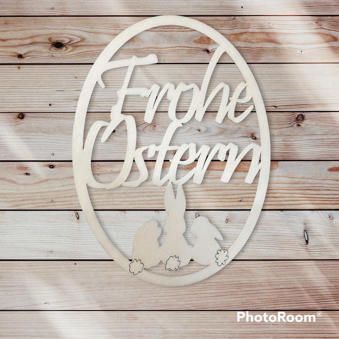 Happy Easter Easter SVG DXF Laser Cut File Bunnies - Etsy