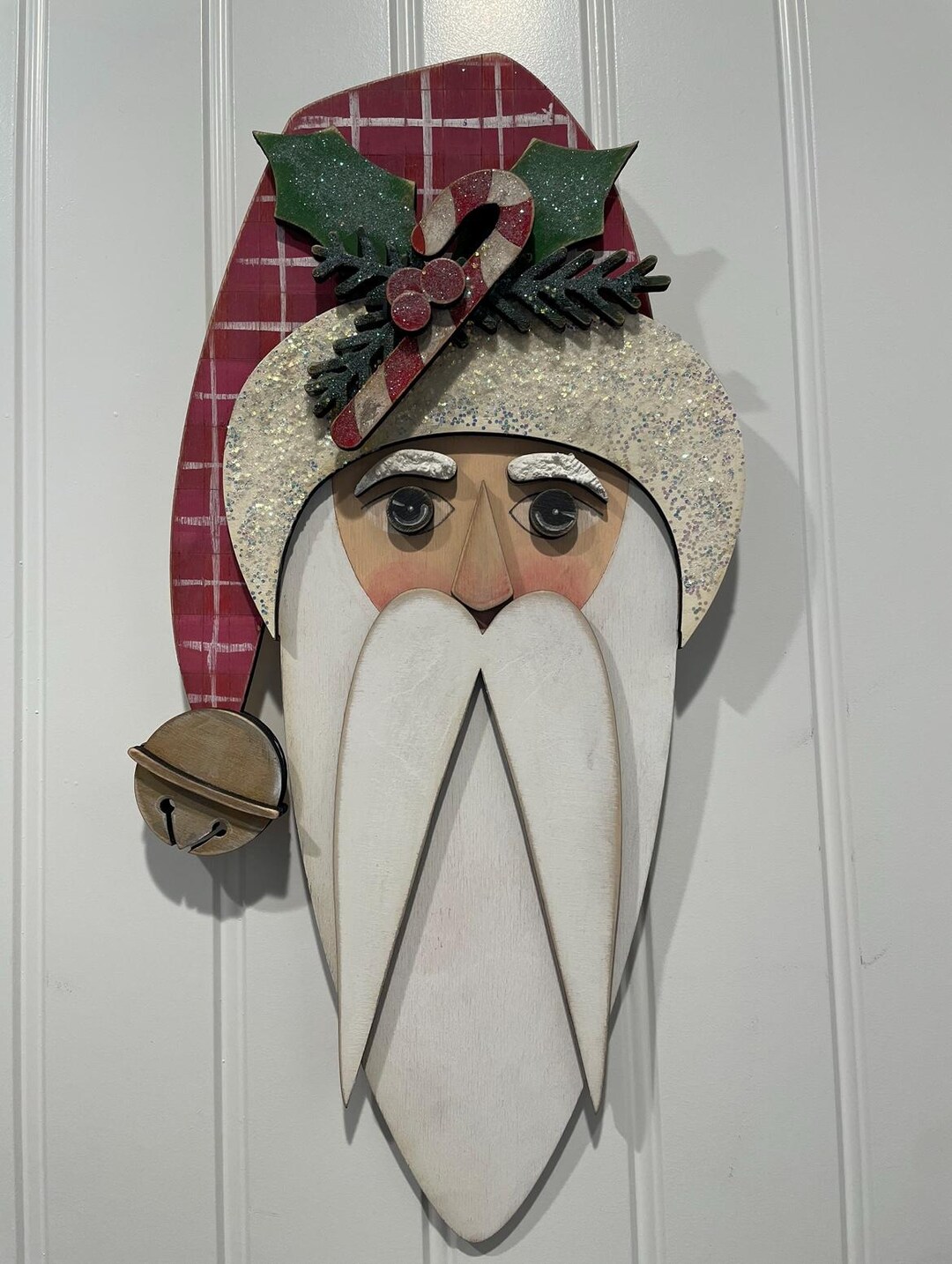 Old St. Nick SVG File, Christmas Door Hanger (digital Download) - Etsy
