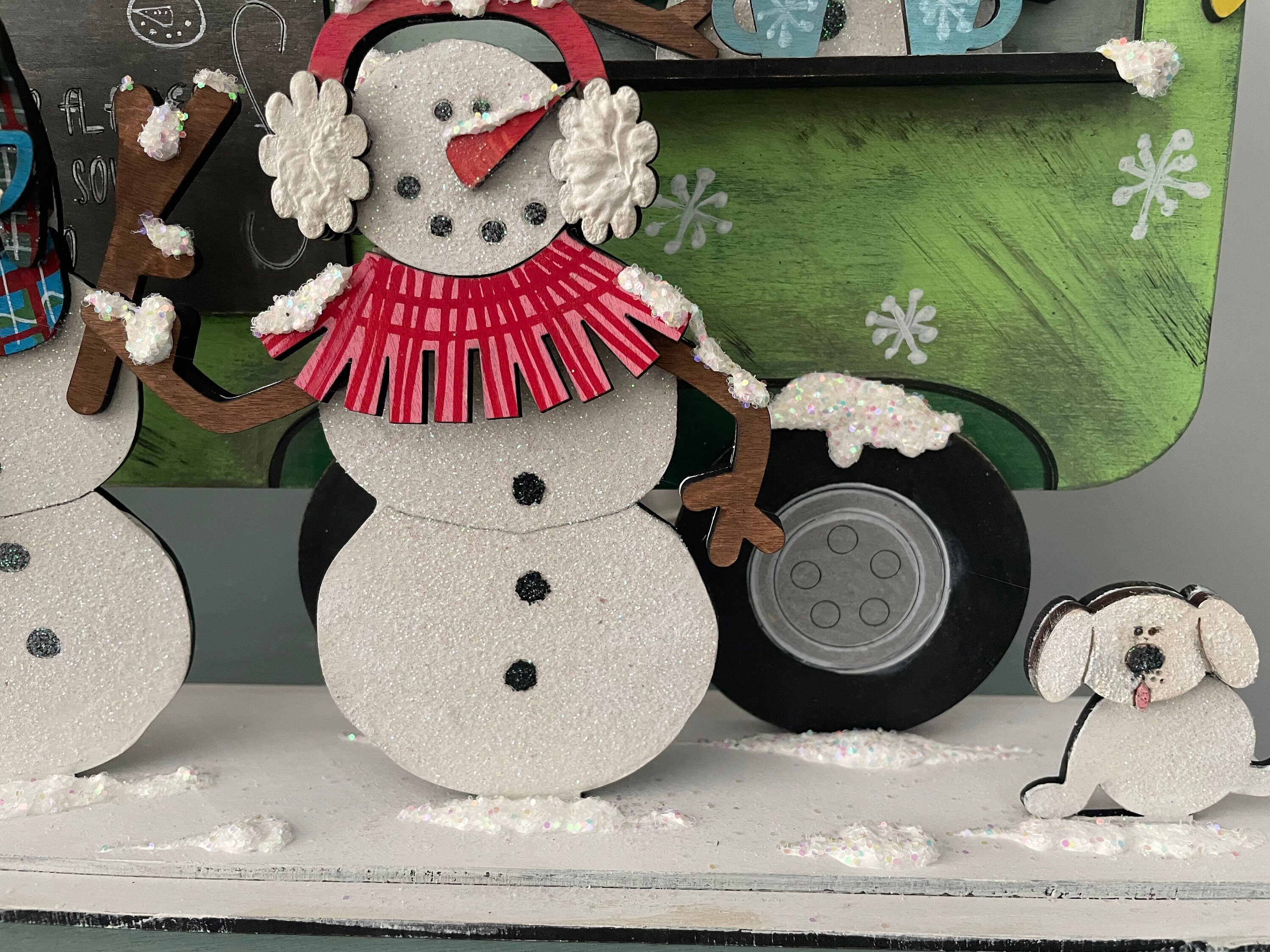 Snowman Coco Station SVG, Winter Scene Digital File - Etsy