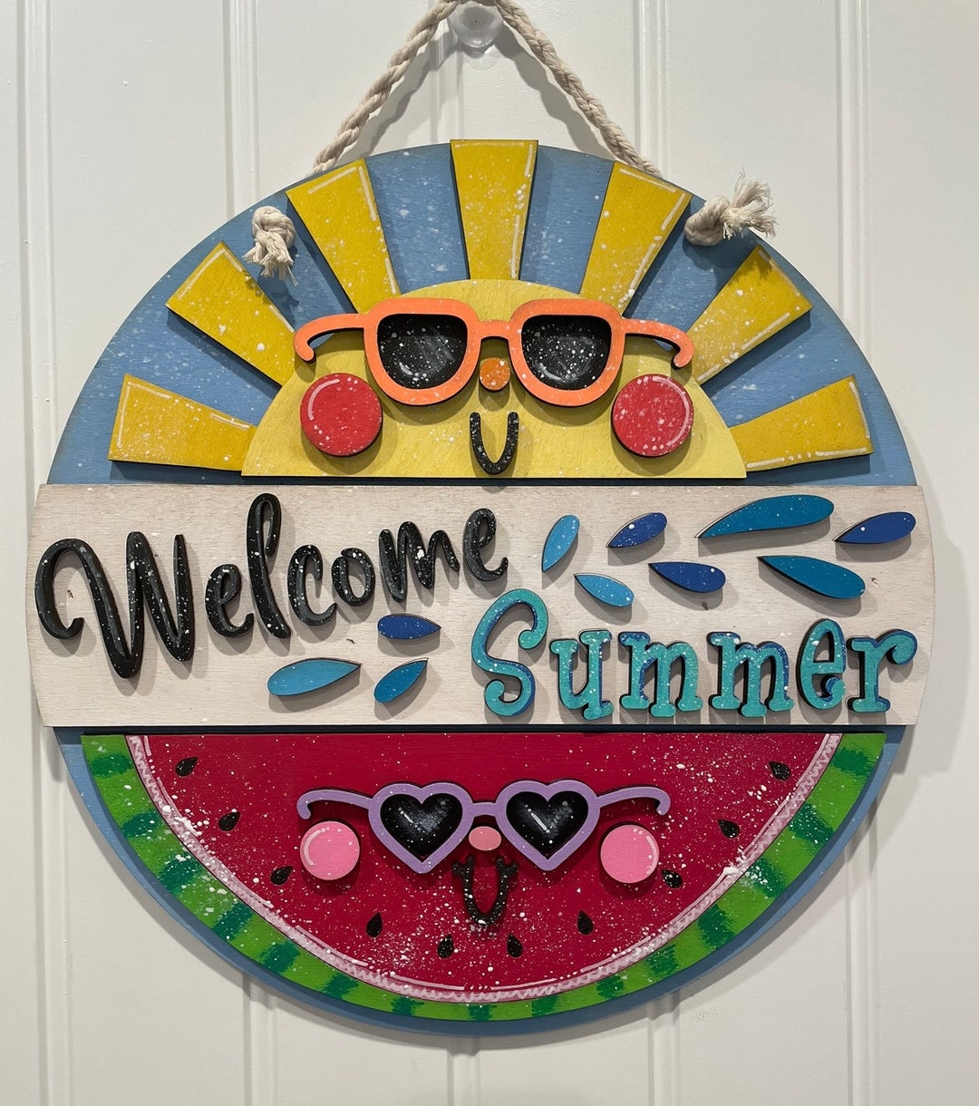 Welcome Summer Sign Svg Digital Download File Size 14' Circle Door ...