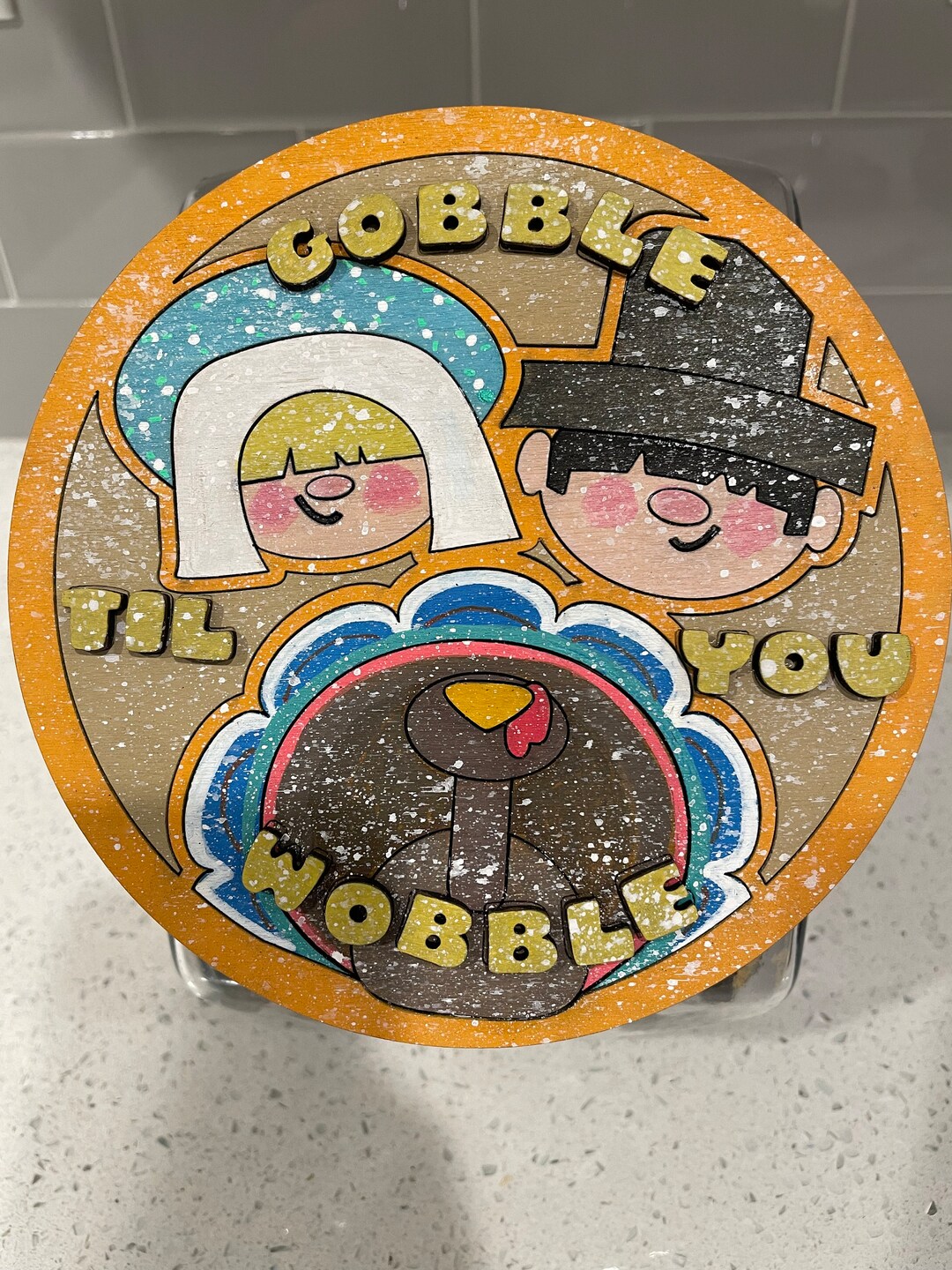 Candy Jar Gobble Til You Wobble Lid/svg Digital Download File/this is a ...