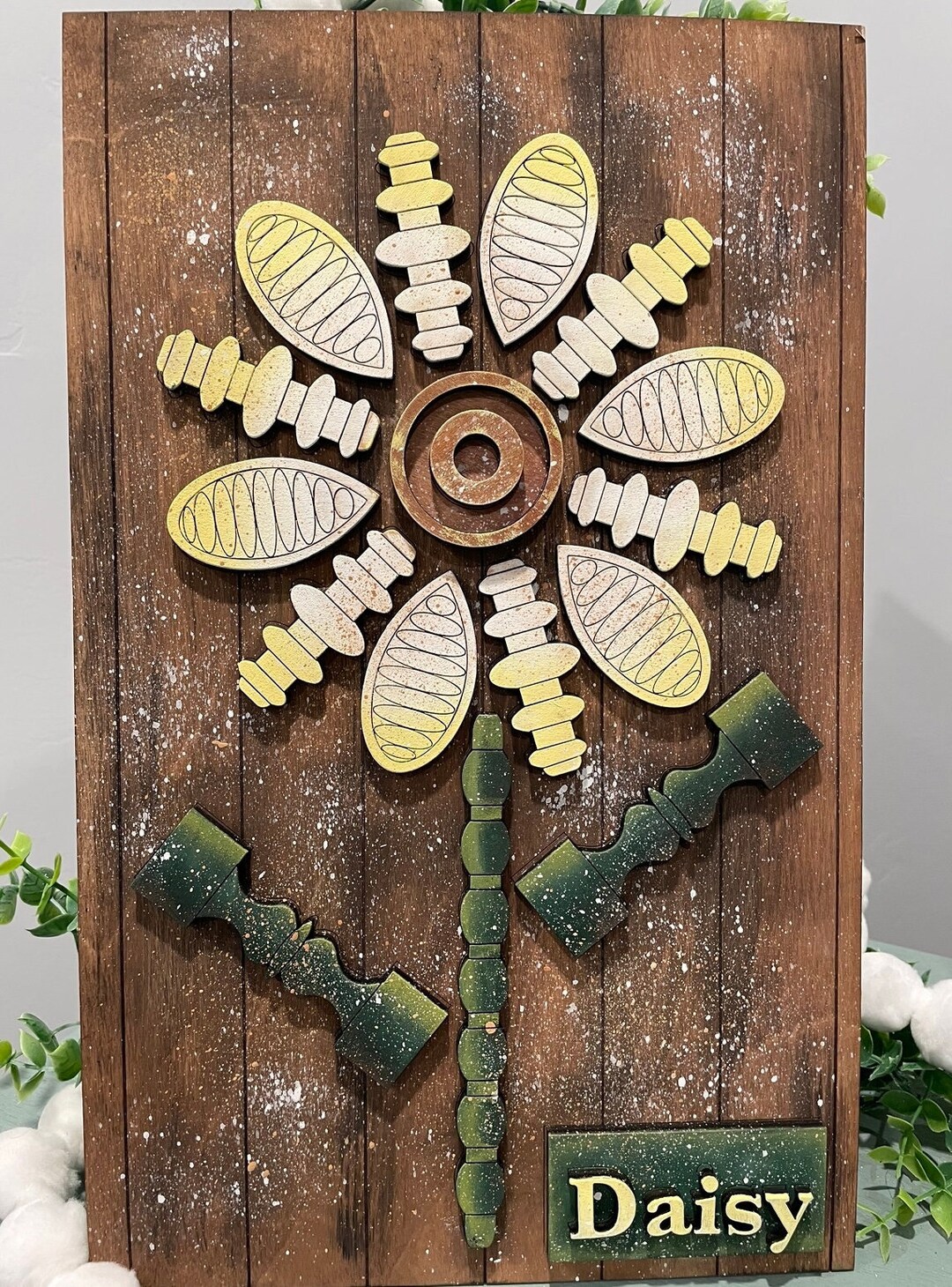 Daisy Spindle Picture/svg Digital Download File/measures 14 1/2 X 9 This Super Cute and Unique ...