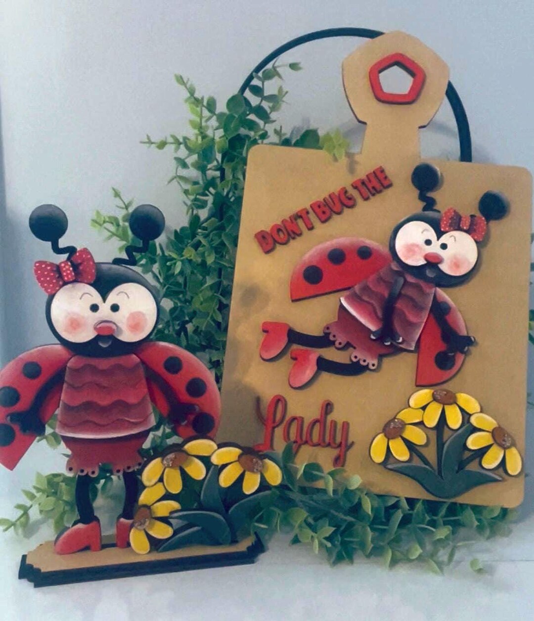 Lady Bug Stand and Cutting Board Svg Digital Download File - Etsy