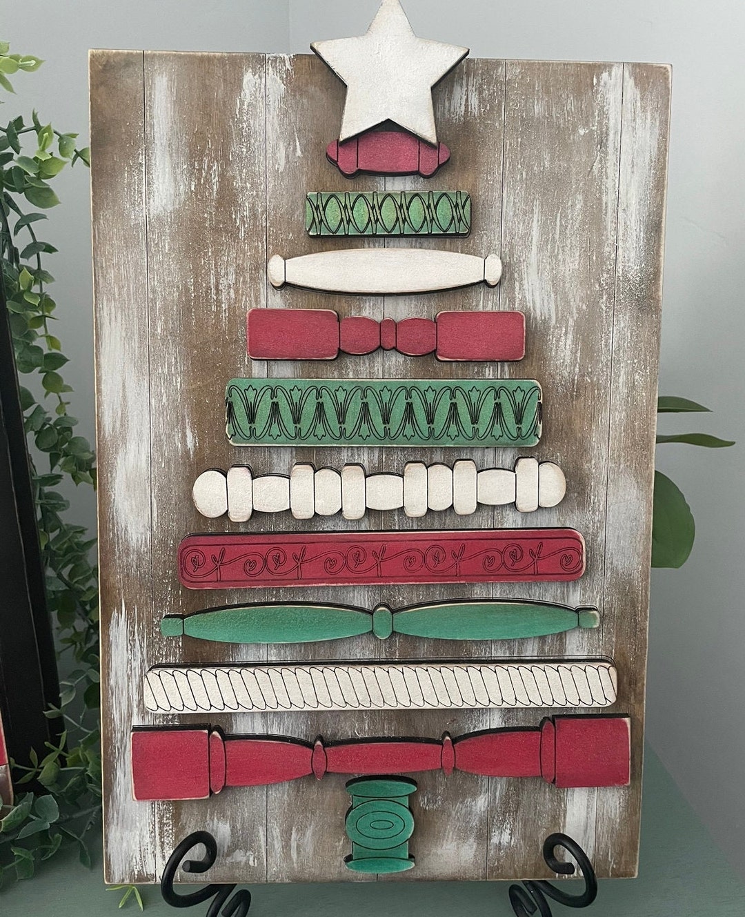 Spindle Christmas Tree Svg Digital File With Unique Spindles Topped ...