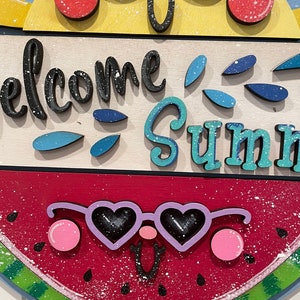 Welcome Summer Sign Svg Digital Download File Size 14' Circle Door ...
