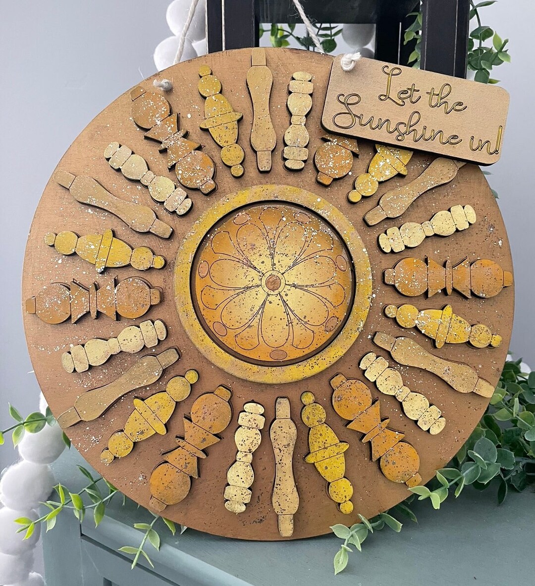 Spindle Sun Door Decor Svg Digital Download File This 11 Inch Circle ...