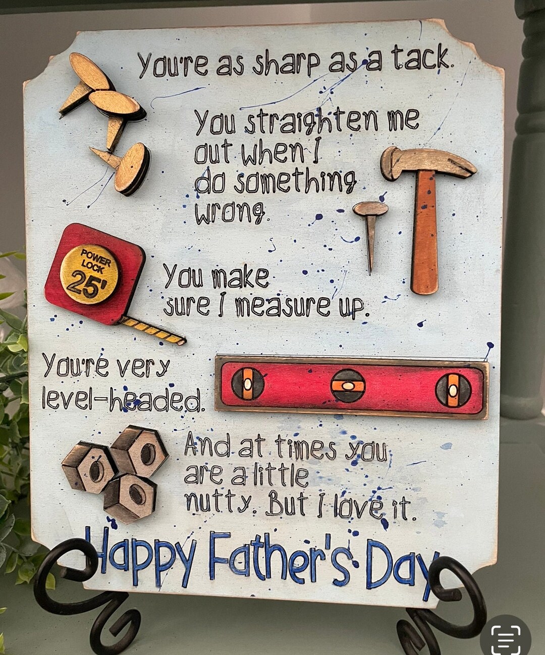 Father's Day Tools Svg Glowforge Digital Download Card or Picture of ...