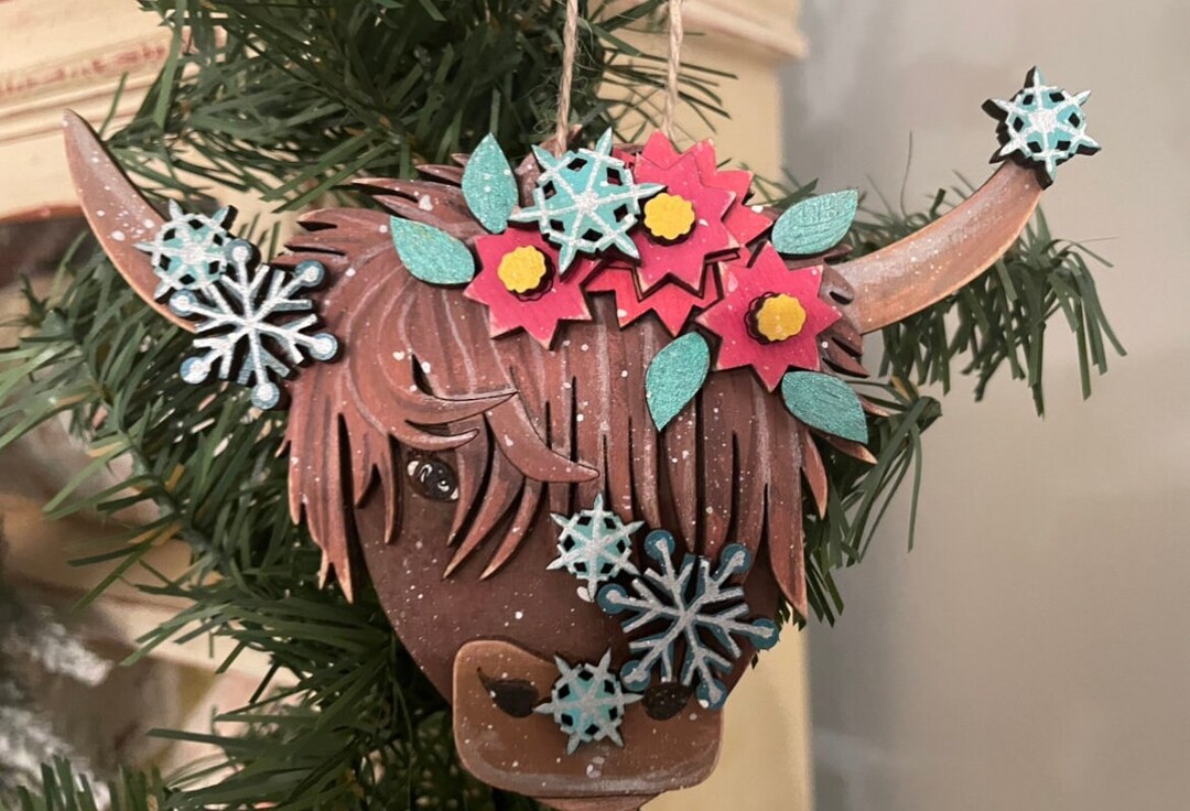 Highland Cow Ornament Svg Digital File If You Love Highland Cows You ...