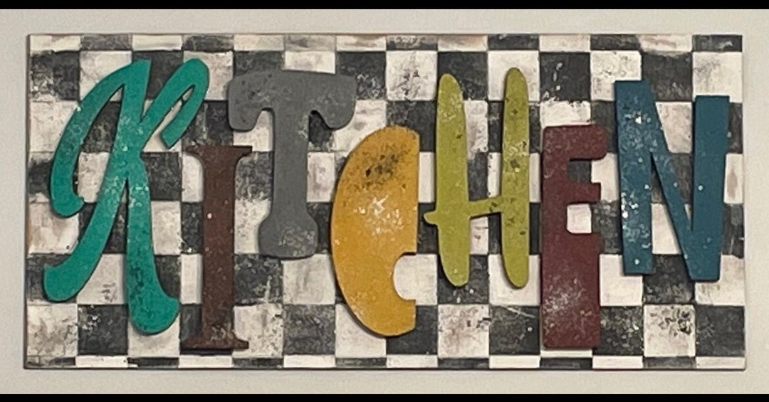 Kitchen Picture Svg Download File Spells Out the Word KITCHEN Size 19 1 ...