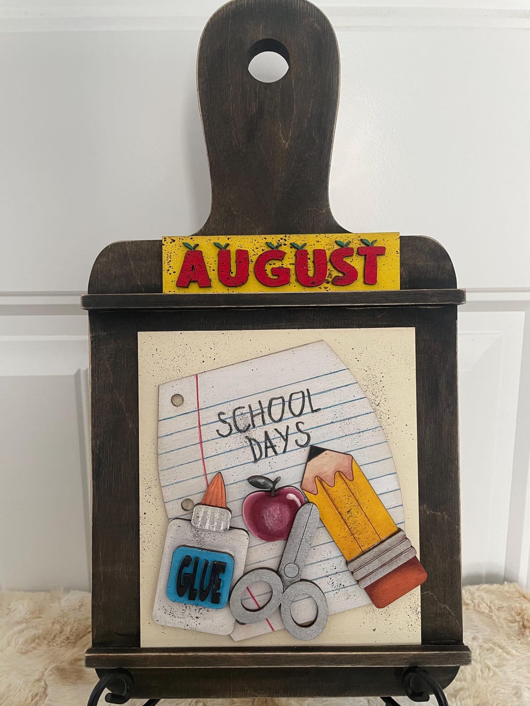 Cutting Board August Display SVG | Interchangeable Inserts (digital ...