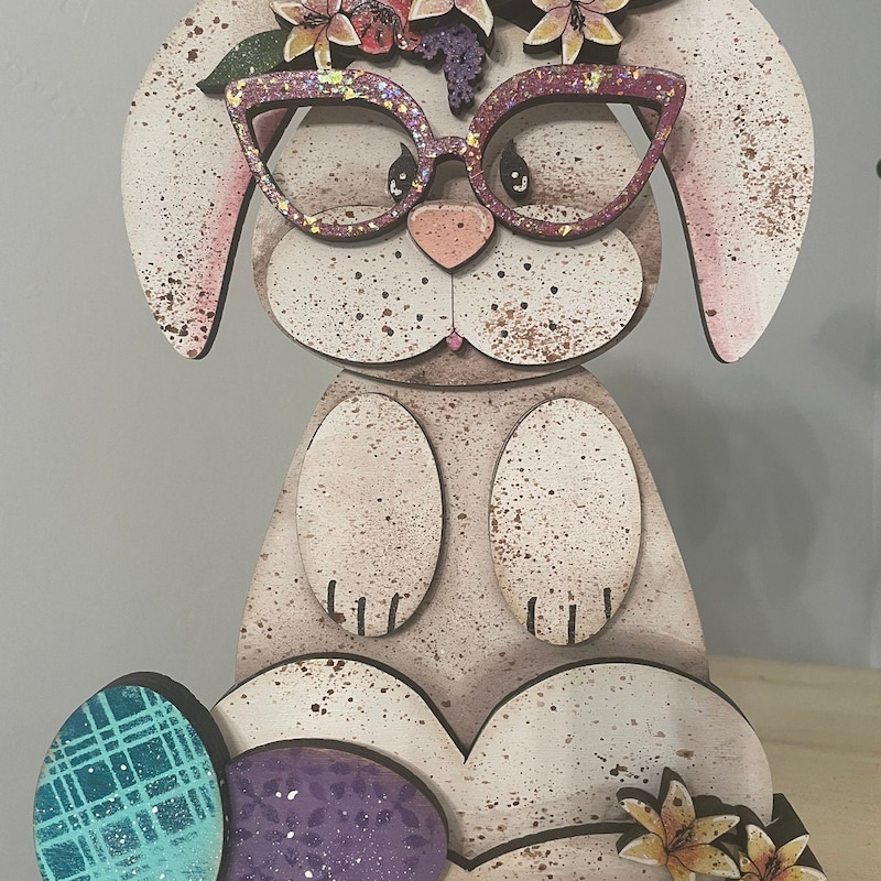Easter Bunny With Glasses - Etsy