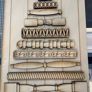 Spindle Christmas Tree Svg Digital File With Unique Spindles Topped ...