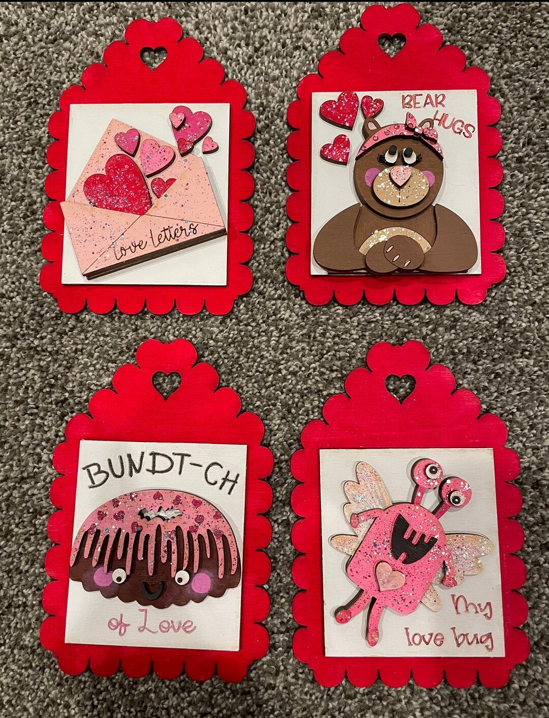 Valentine's Day Tags SVG, Bear Hugs, Love Bug (download) - Etsy