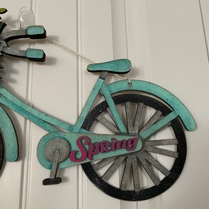Spring Bike Door Hanger SVG, Floral Bicycle Decor (digital Download) - Etsy