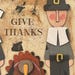 Primitive Thanksgiving Picture on a Cutting Board Picture Svg Digital ...