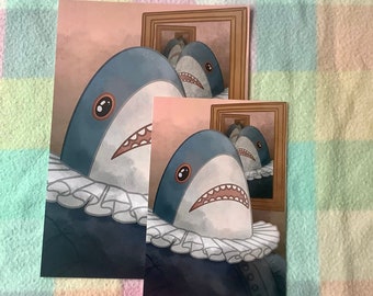 Blahaj Poster - Etsy