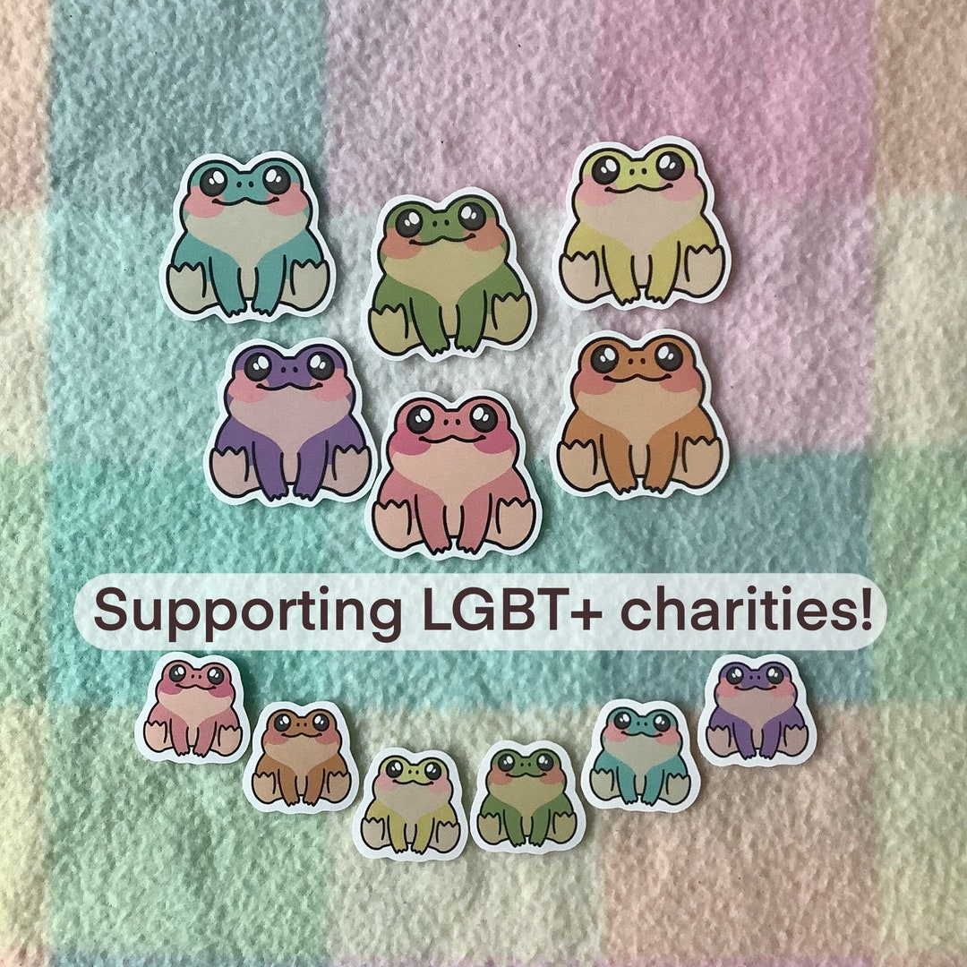 Rainbow Frogs! Frog Sticker Set, Frog, Frog Gifts, Lgbtq Pride - Etsy