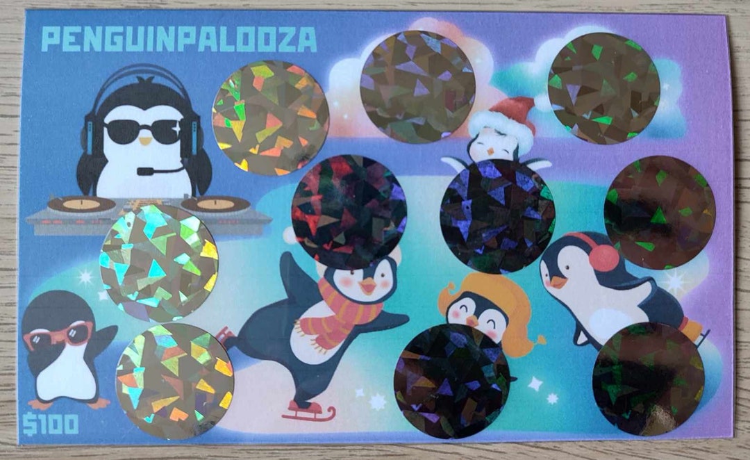 Winter Penguin Scratch off Savings Challenge | Penguinpalooza- Save 100 ...