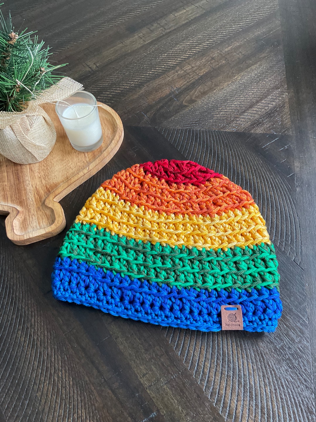 Crochet PATTERN Ribbed 2 Color Beanie - Etsy