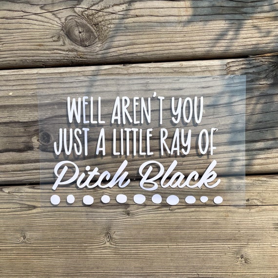 Little Ray of Pitch Black Decal Sticker - Etsy