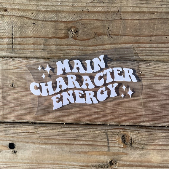 Main Character Energy Vinyl Decal | Etsy