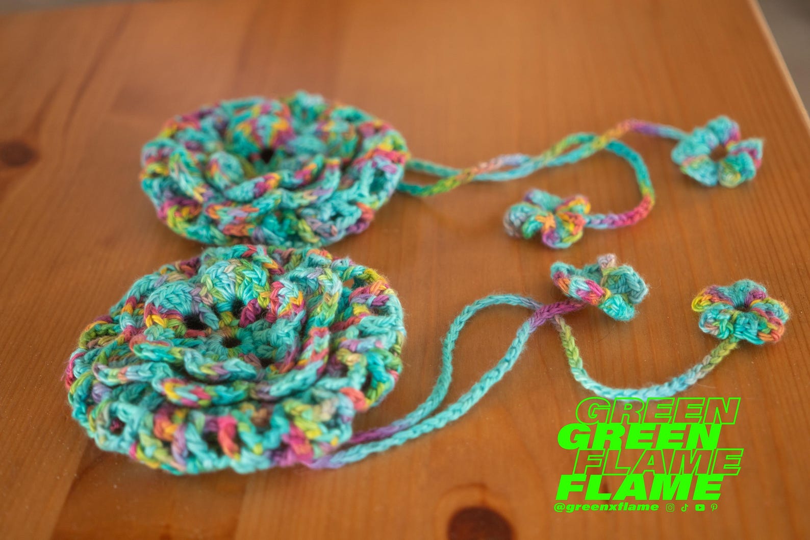 Space Buns - Hair Bun Cover, Handmade Crochet Bun Cover, Festival Buns ...