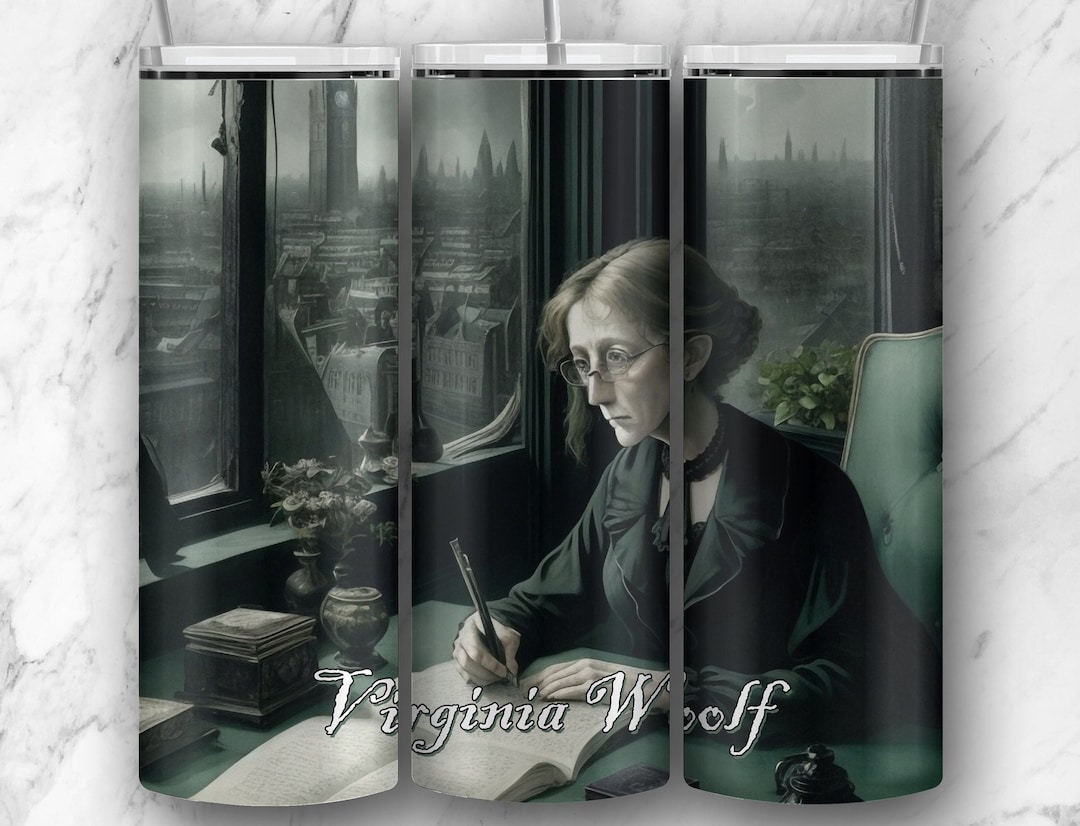 Virginia Woolf Tumbler Wrap PNG, Classic Literature, Gothic Poetry ...
