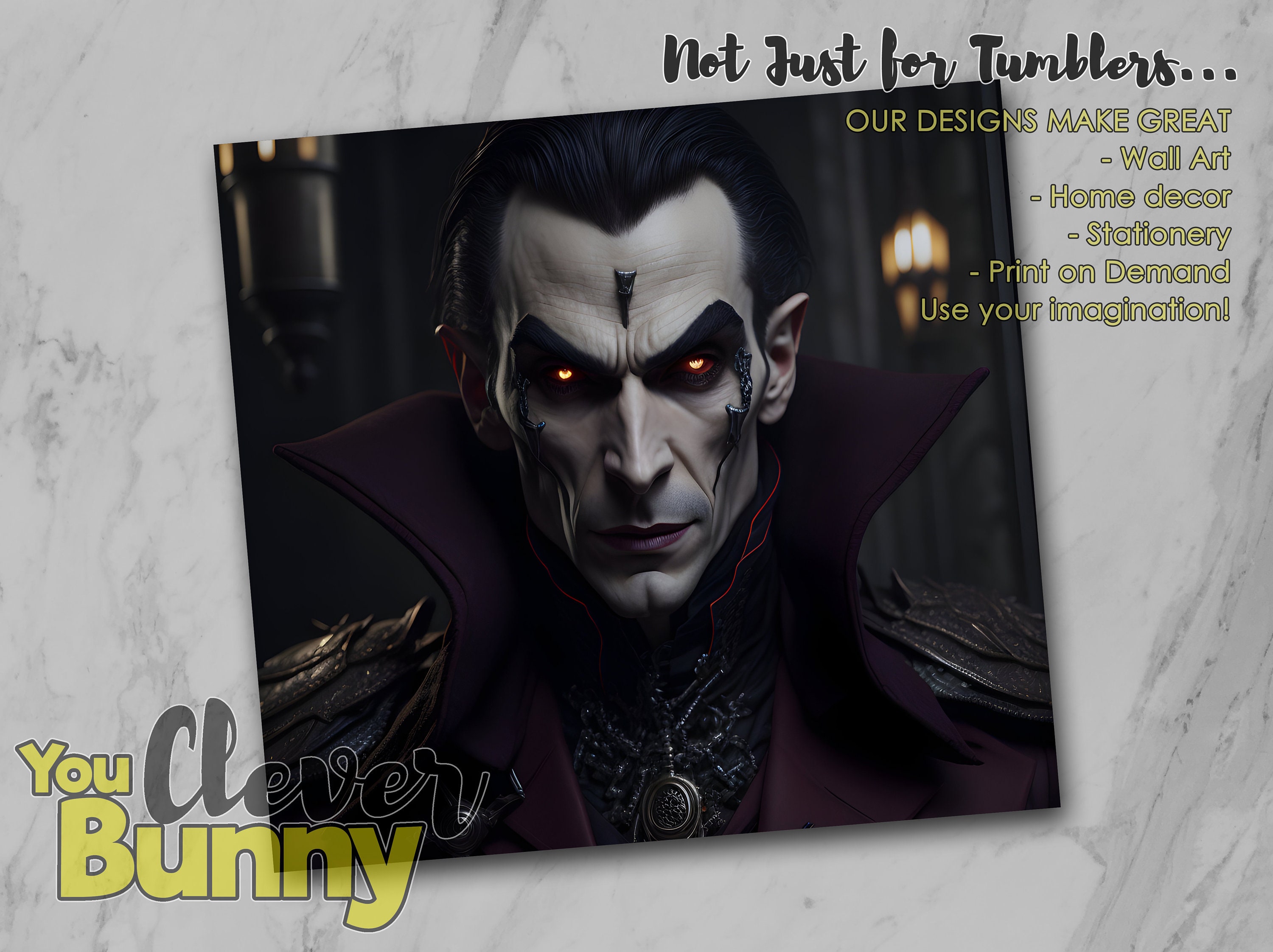 Steampunk Count Dracula Tumbler Wrap PNG, Clockwork Halloween, Eldritch ...