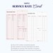 Simple Service Rate Card | A4 Printable | Budget Template | Financial ...
