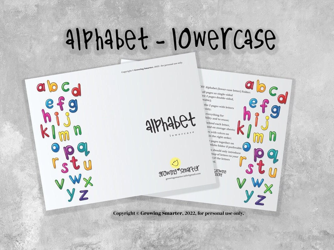 Alphabet, Lowercase Letter Printable, Educational Learning, Resources ...