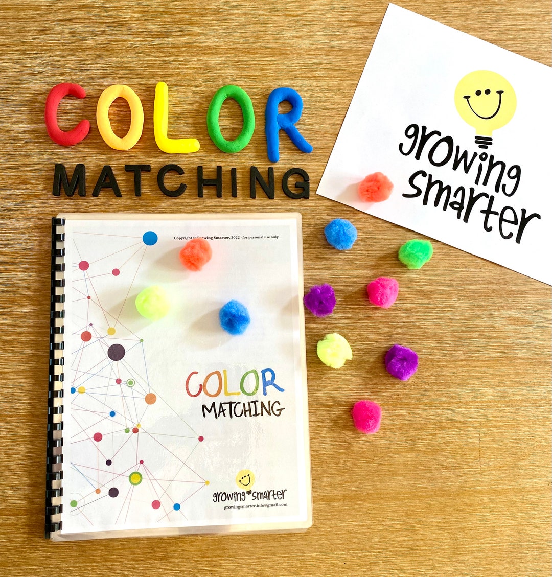Color Matching Activity Book, Educational Learning Resources, Teaching ...