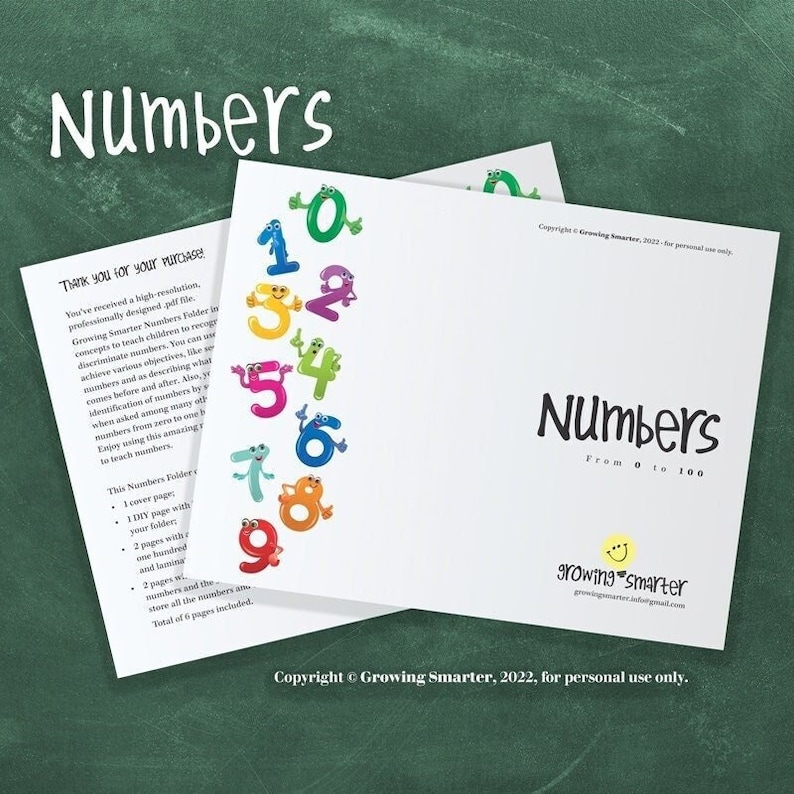 Numbers Printable, Educational Learning Resources, Teaching Aids ...