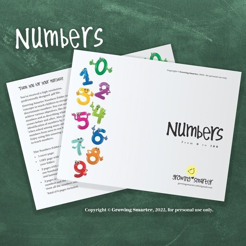 Numbers Printable, Educational Learning Resources, Teaching Aids ...