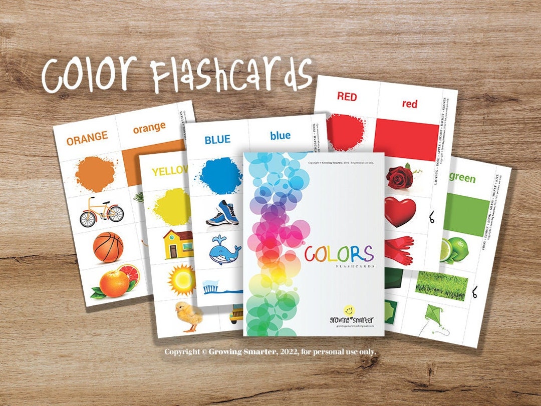 Color Flashcards Printable, Educational Learning Resources, Teaching ...