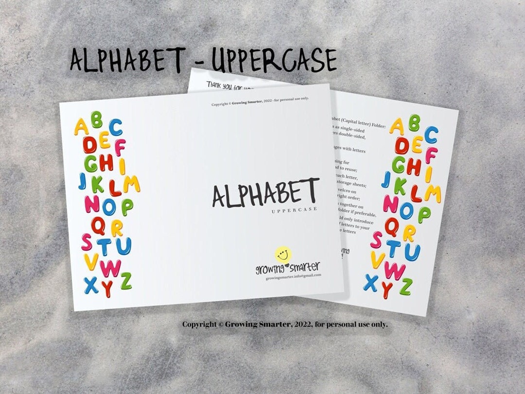 Alphabet, Uppercase Letter Printable, Educational Learning Resources ...