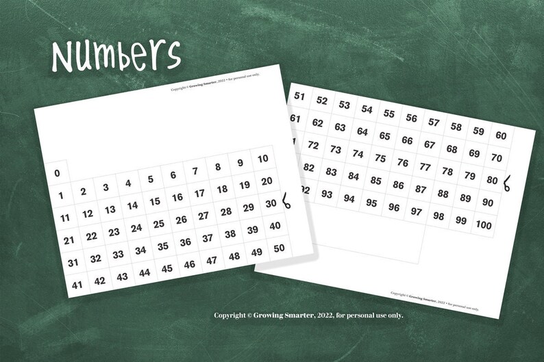 Numbers Printable, Educational Learning Resources, Teaching Aids ...