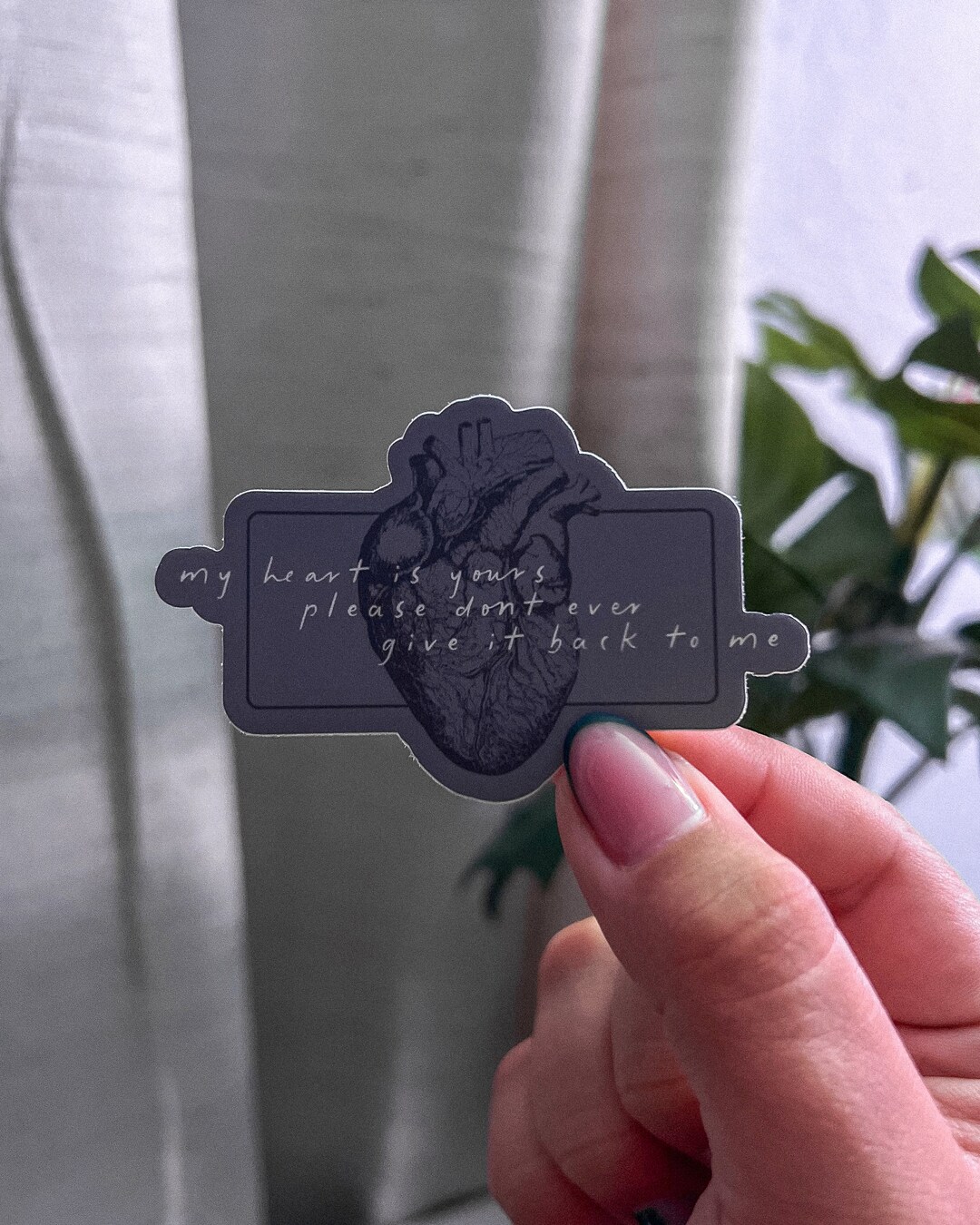 My Heart Sticker Inspired by Aaron Warner - Etsy
