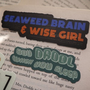 Seaweed Brain & Wise Girl Sticker Inspired by PJO - Etsy Australia