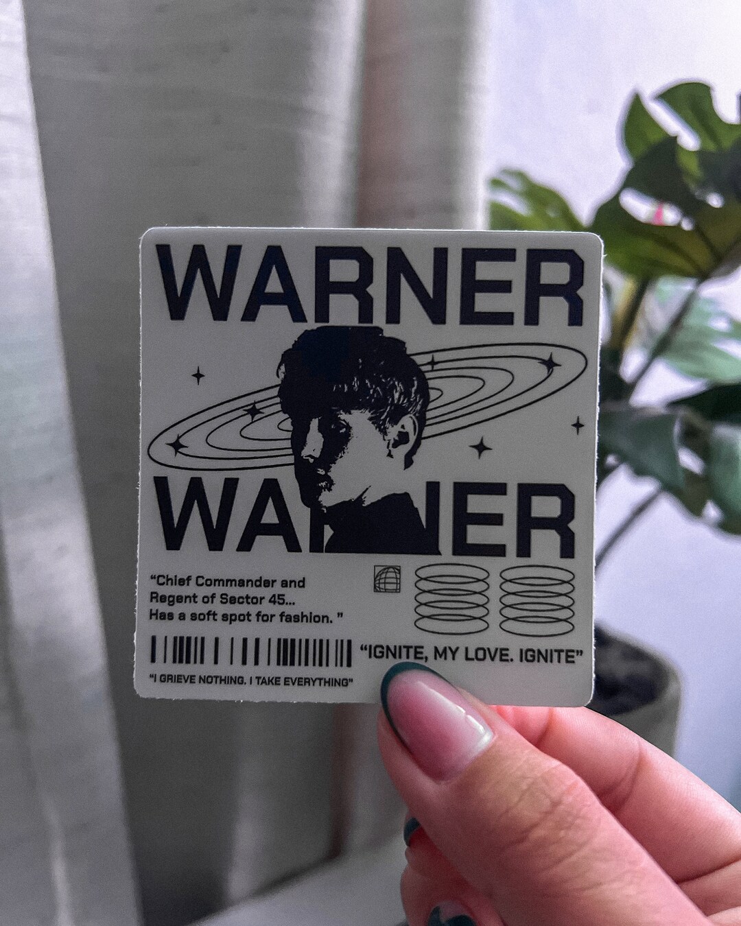 Warner Sticker Inspired by Aaron Warner - Etsy