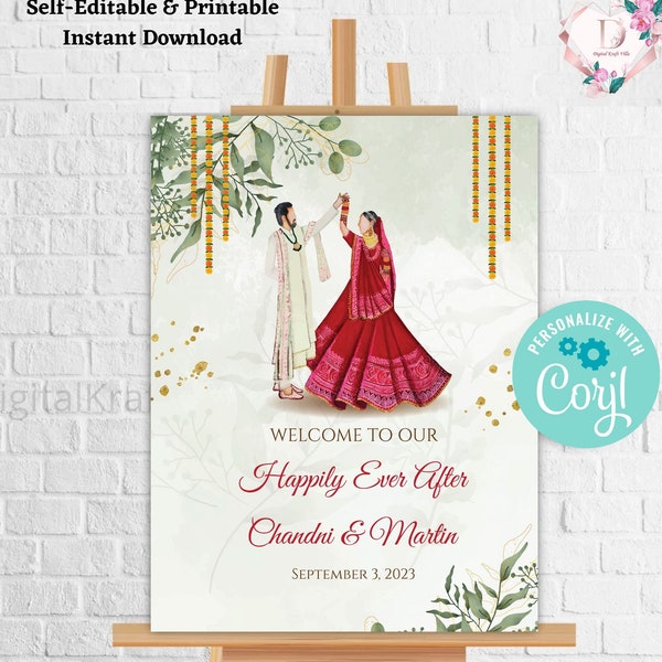 Wedding Welcome Hindu - Etsy