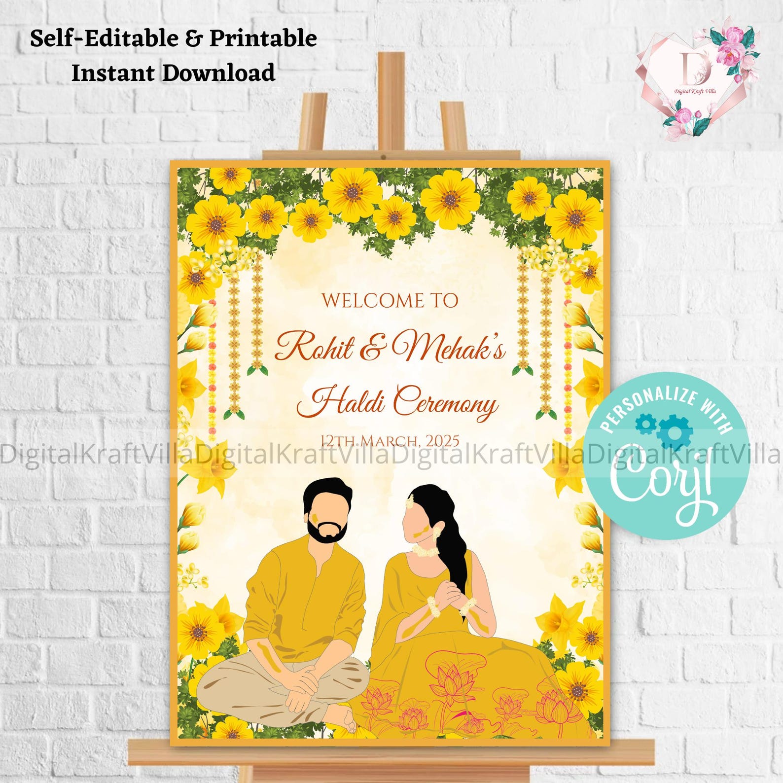 Haldi Sign, Haldi Welcome Sign, Vatna Sign, Maticoor Sign, Gaye Holud ...