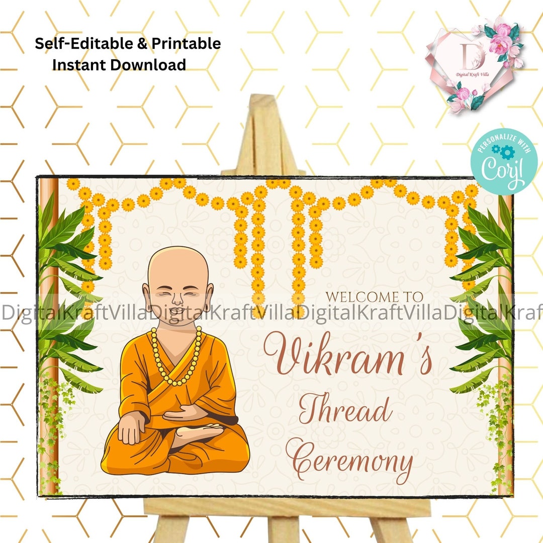 Upanayanam Welcome Sign, Thread Ceremony Welcome Sign as Yagnopavith ...