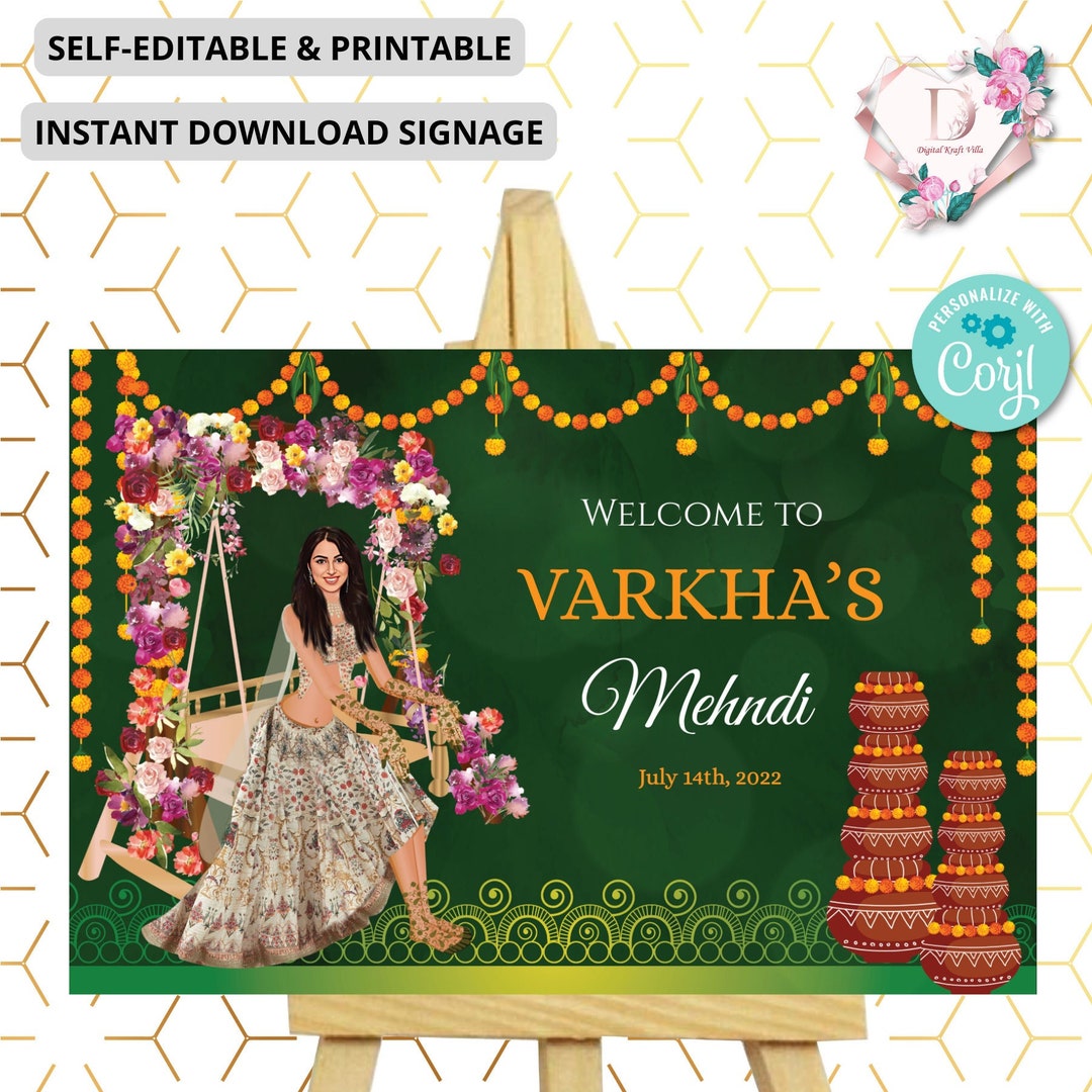 Welcome to Mehndi Signs for Mehndi Welcome Signs Henna, Indian Mehndi ...